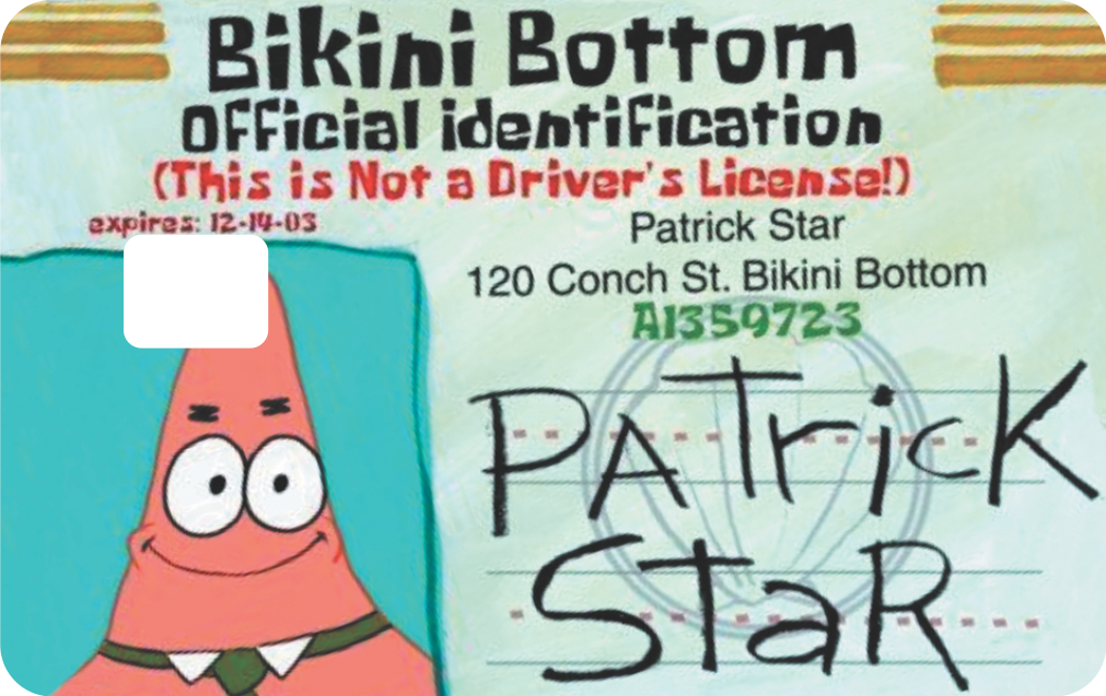 Crazy Cards - Carátula de Licencia Patricio