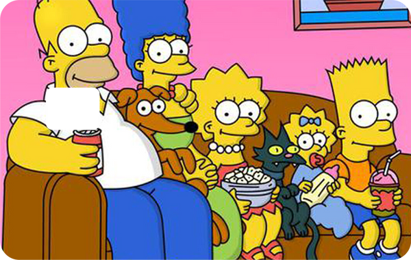 Crazy Cards - Carátula de Simpsons